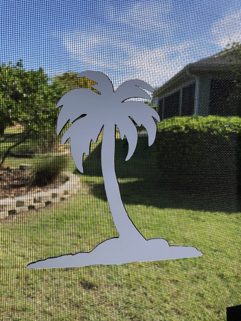 DCentral Island Palm Tree Double-Sided Rubberized Magnetic Screen Décor ...